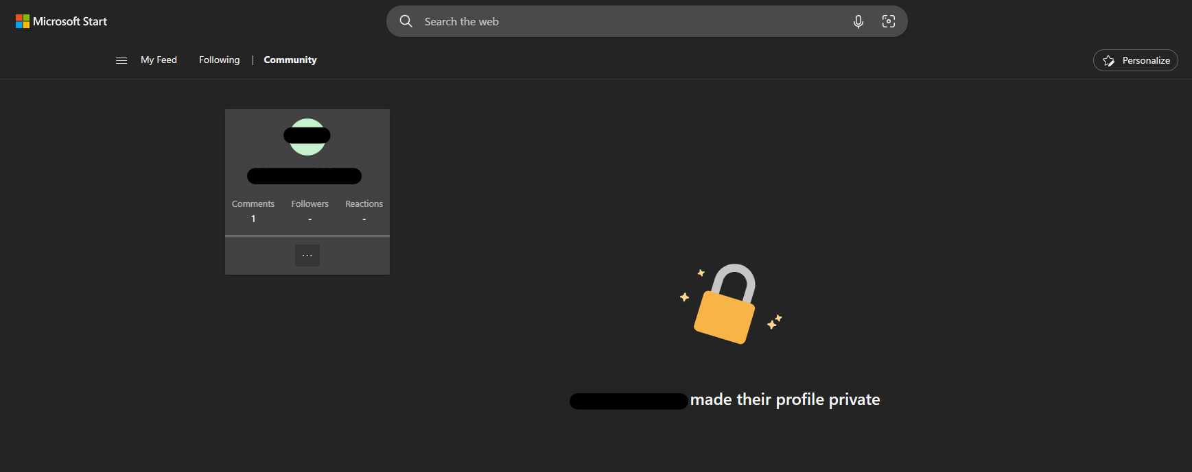 How to make your MSN Community Profile Private. Have done all it says ...