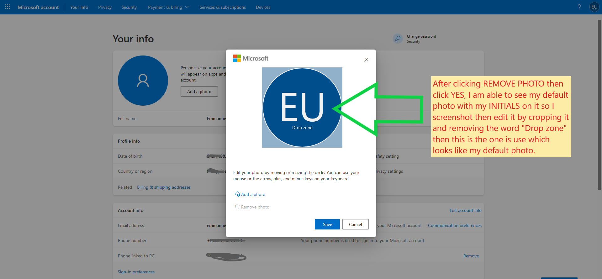 How To Reset Office 365 Profile Photo to Default - Microsoft Q&A