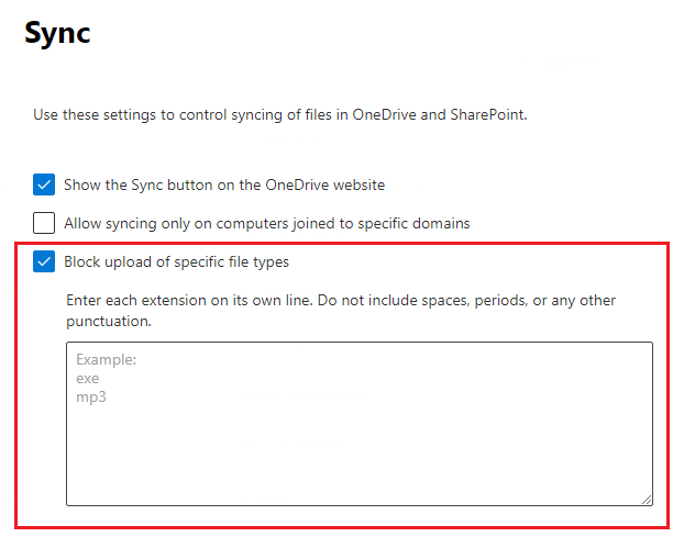 Will Blocking A Pst File Extension Upload To Odfb Sync Client Impact