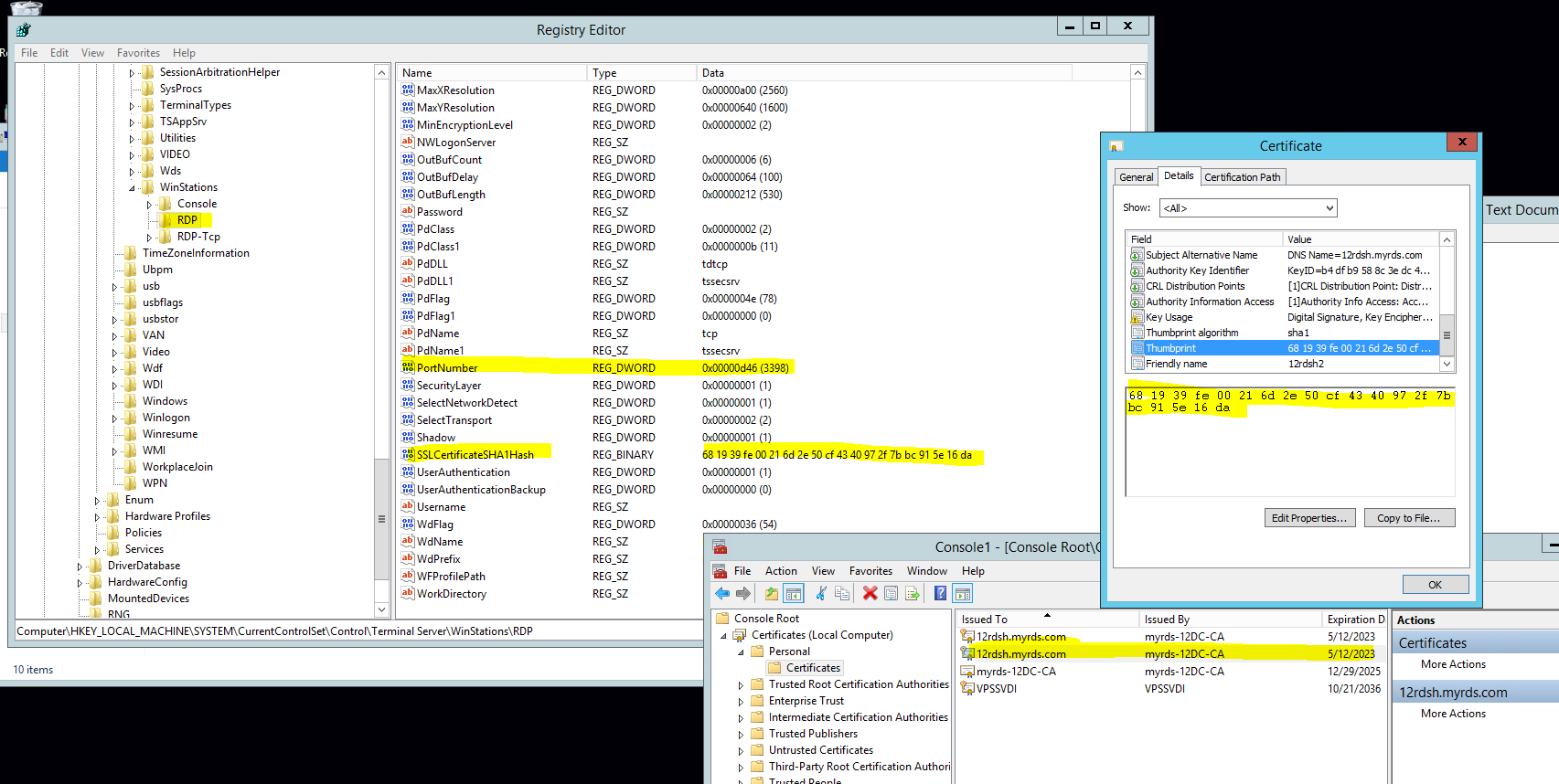 Separate Remote Desktop Services listeners with separate TLS ...