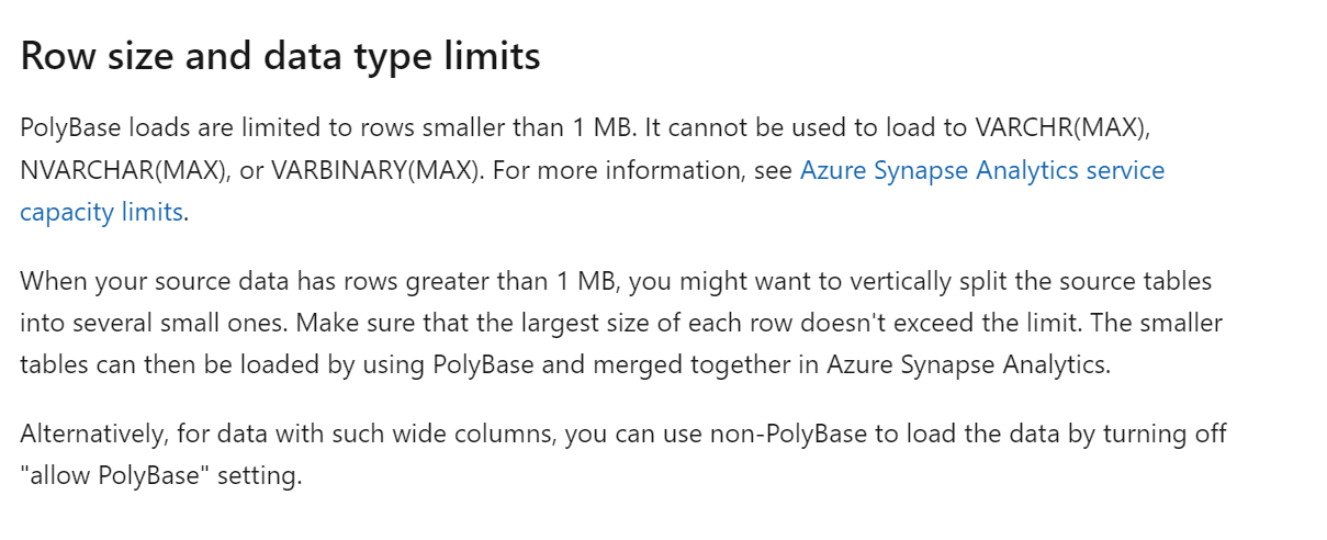 Getting Error With Polybase In Copy Command And At Same Time Bulk Insert Works Microsoft Qanda