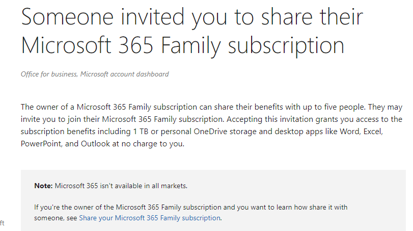 "Looks like this invitation link is not working" - Microsoft Q&A