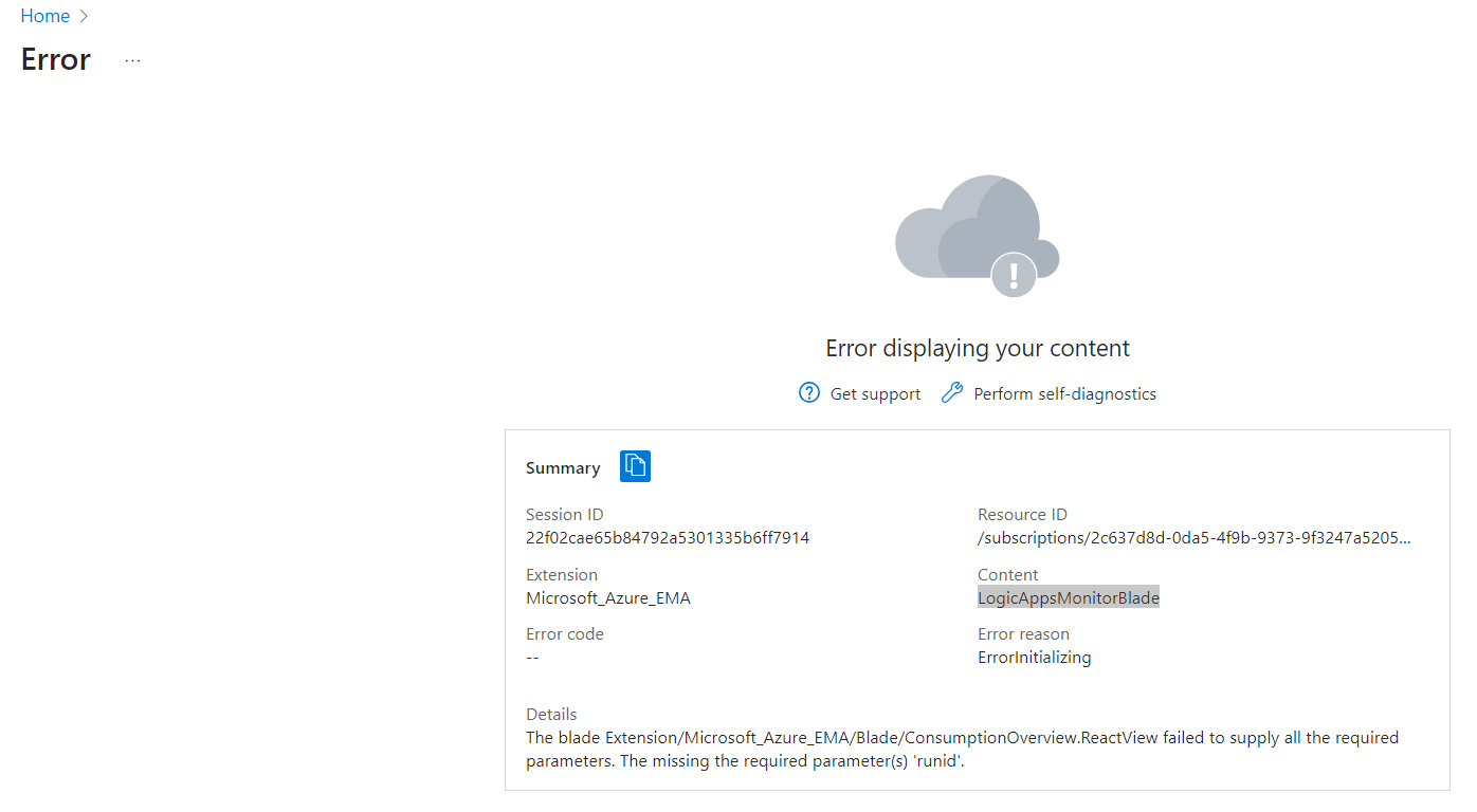 How do I fix the error below related to Error displaying your content when looking up a specific ...