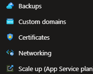 How do I manage TLS/SSL bindings without the appropriate tab/option in the portal settings ...
