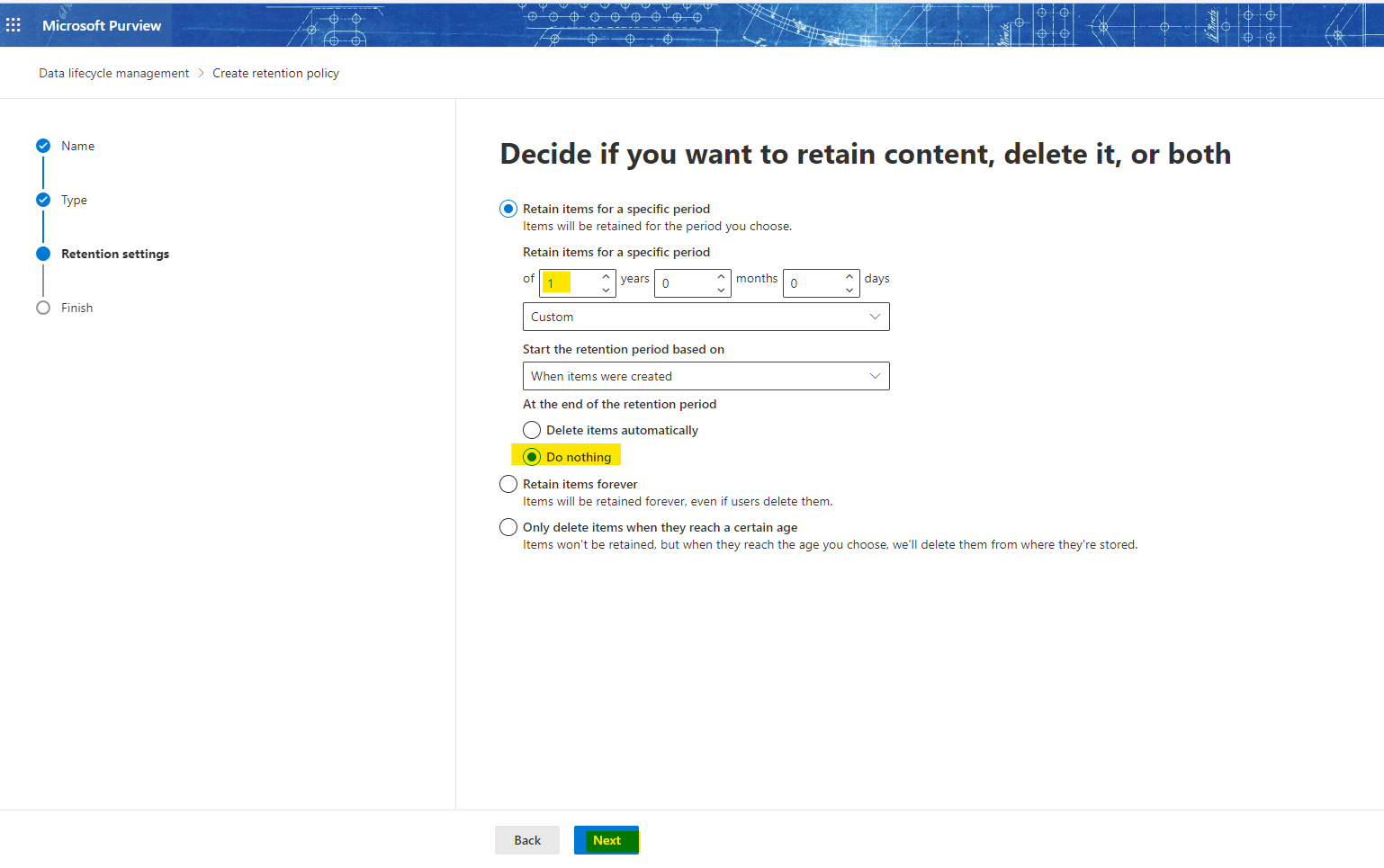 Data Retention Policy. - Microsoft Q&A