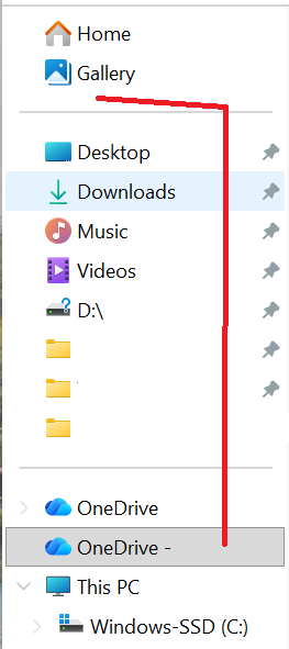 Onedrive won't open from QuickAccess and icon also disappeared ...