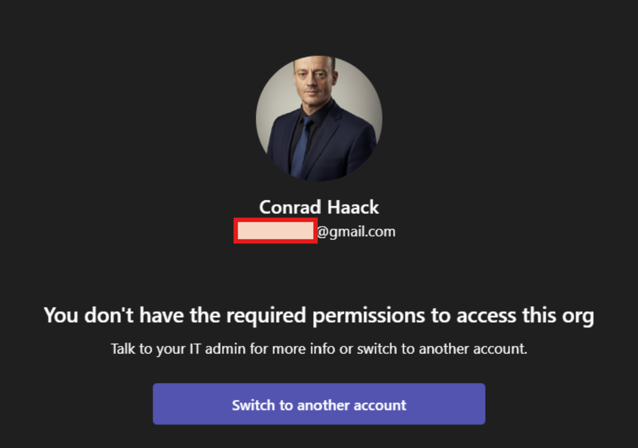 How do I remove my personal MS Teams account from an ORG? I never added ...