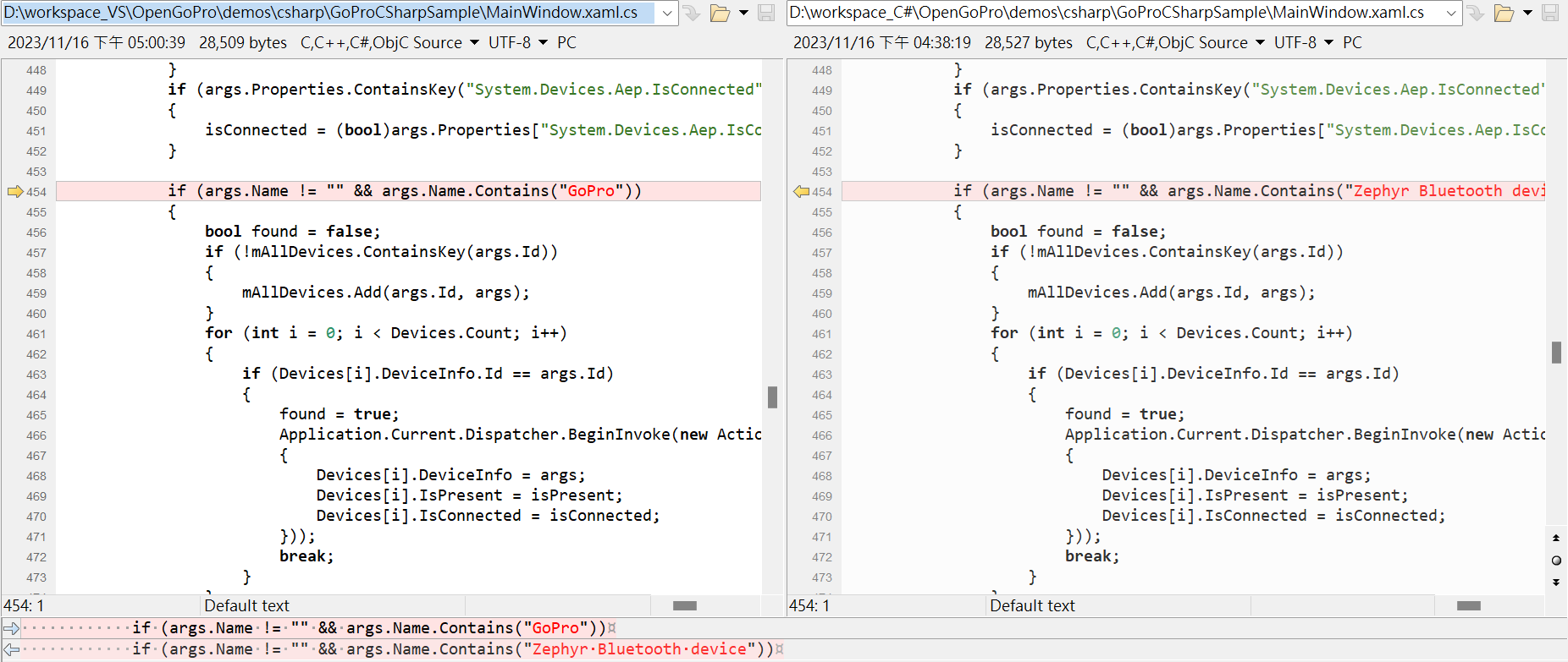 Does Microsoft provide comple prject sample code for GattCharacteristic.WriteValueAsync ...