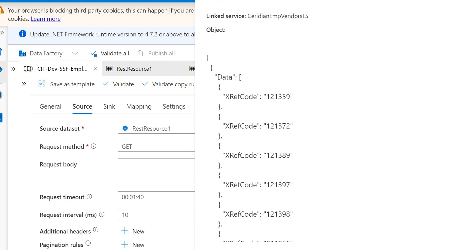 Using A Rest Call As A Source To An Adf Copy Activity Not Workingurgent Please Microsoft Qanda 