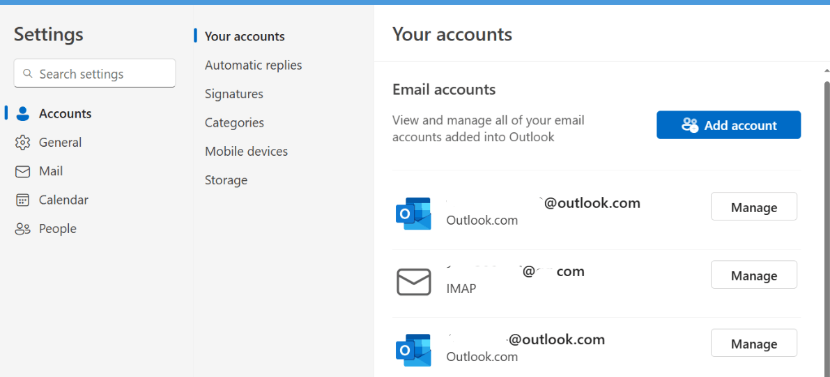 How can I tell if my hotmail account is IMAP or POP3 - Microsoft Q&A