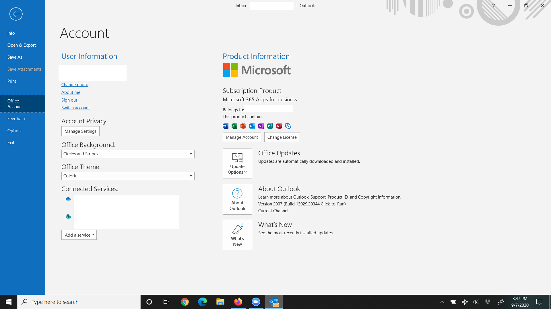 Not able to send emails on Outlook. Can you help me? This is my work ...