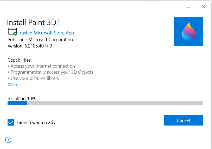 Cannot download Paint 3D in Microsoft store. - Microsoft Q&A