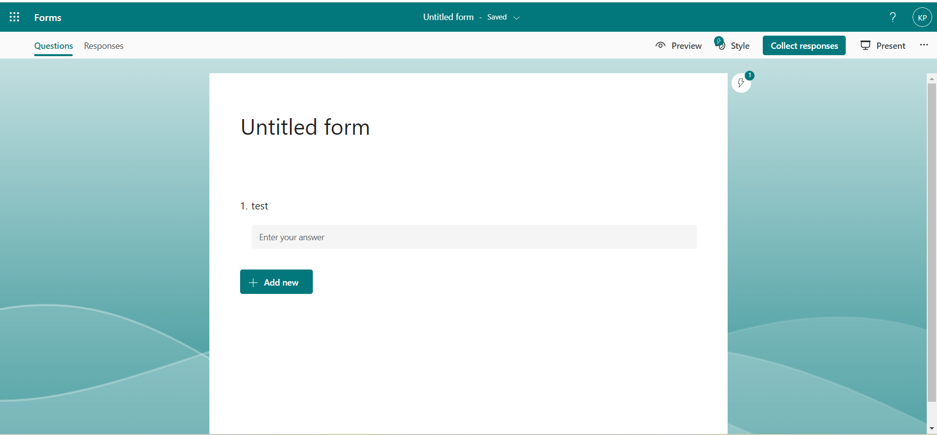 Can i have a group of people fill in a Microsoft Form together before ...