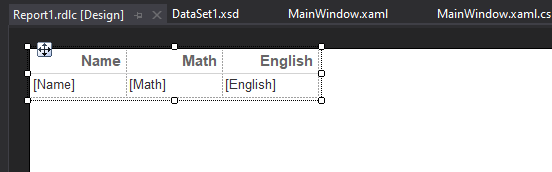 How To Import Anyspecific Row From Wpf Datagridview Onto A Binded Rdlc