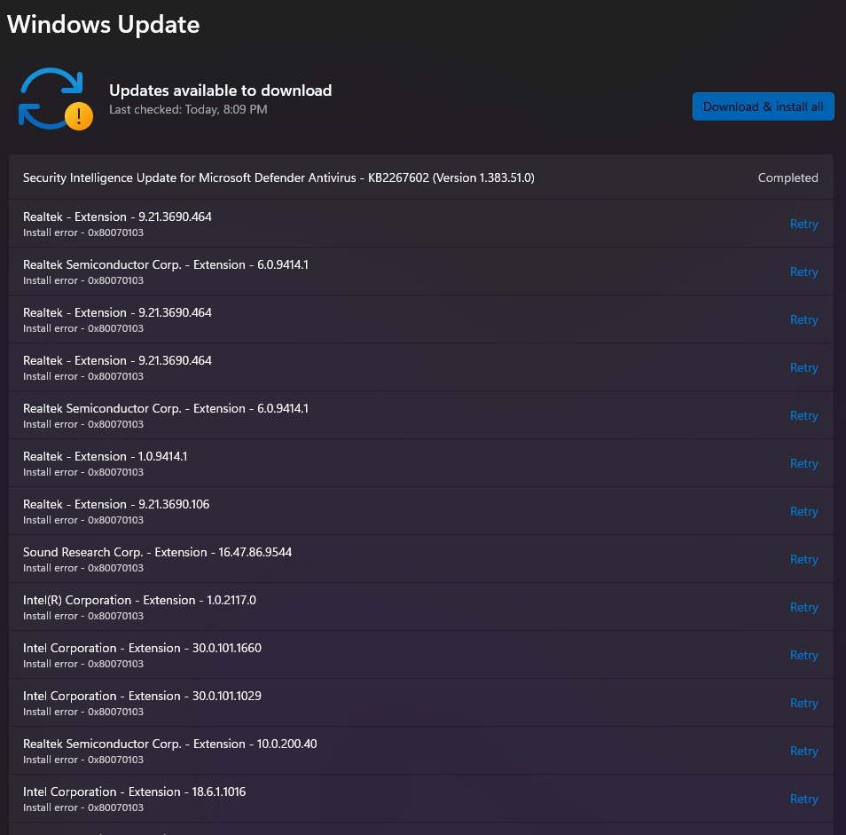 Windows Update keeps telling me to install updates that are already ...