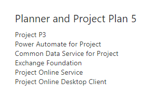 I was told that Planner plan 5 would have the project desktop and it ...