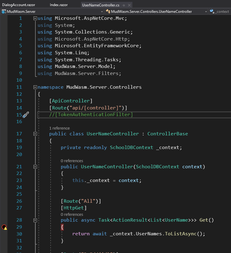 Troubleshooting Controller in Blazor WASM project NET5 after app ... Troubleshooting Controller in Blazor WASM project NET5 after app ...