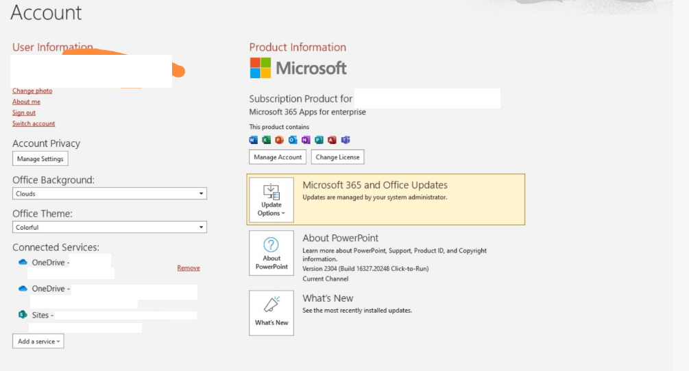 MS forms not showing up on my powerpoint presentation - Microsoft Q&A