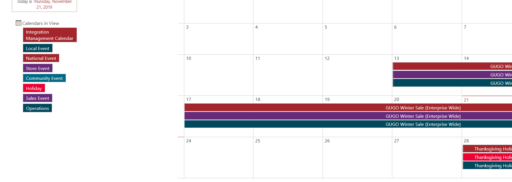 Color Coding Calendar - Microsoft Q&A
