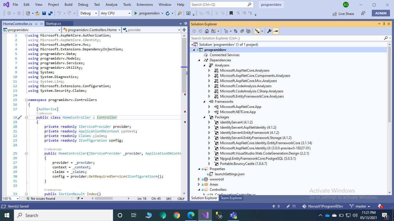 Can You Help Me When Update Identity Server 4 Code From Core 21 To Core 31 Identity Server4