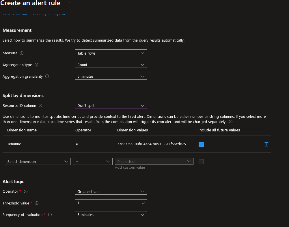 Why is this log alert not triggering? - Microsoft Q&A