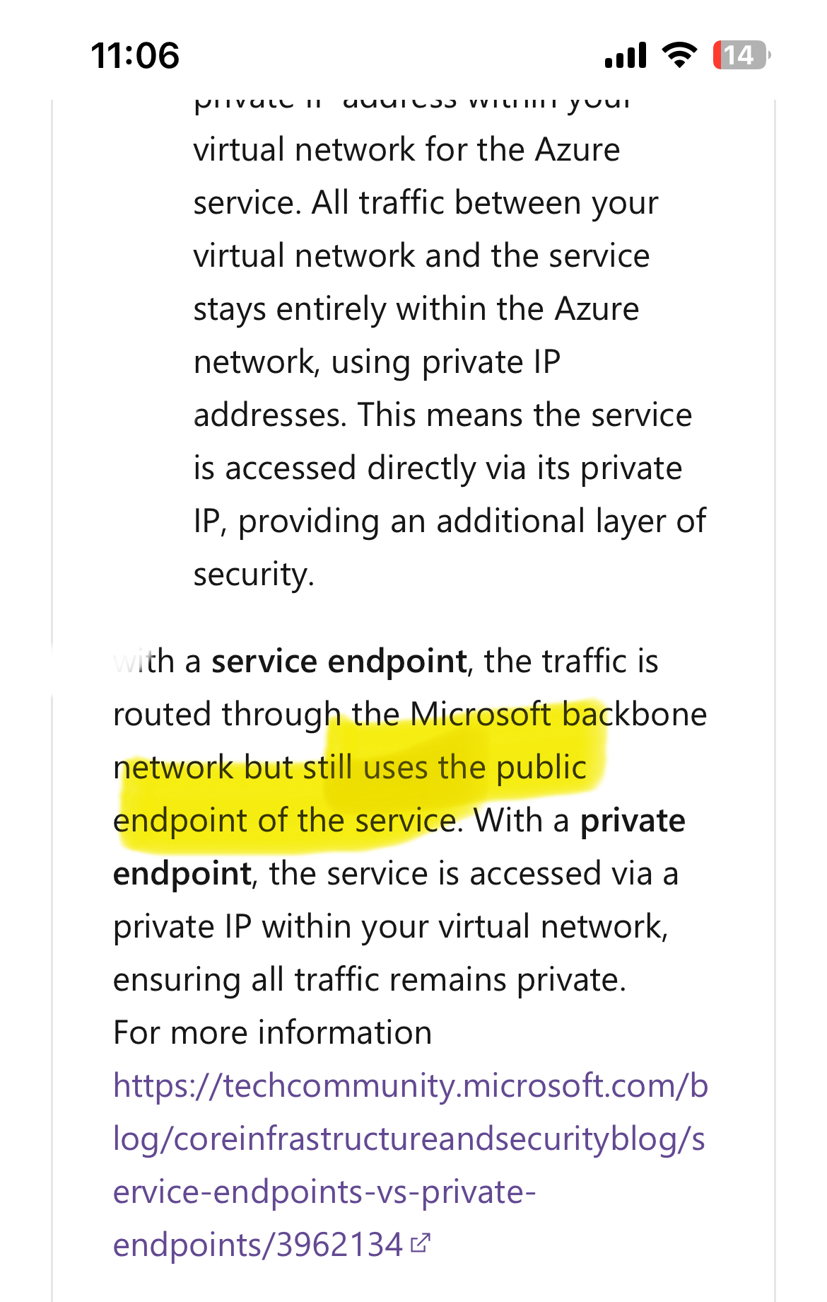 Service Endpoint deployment - Microsoft Q&A