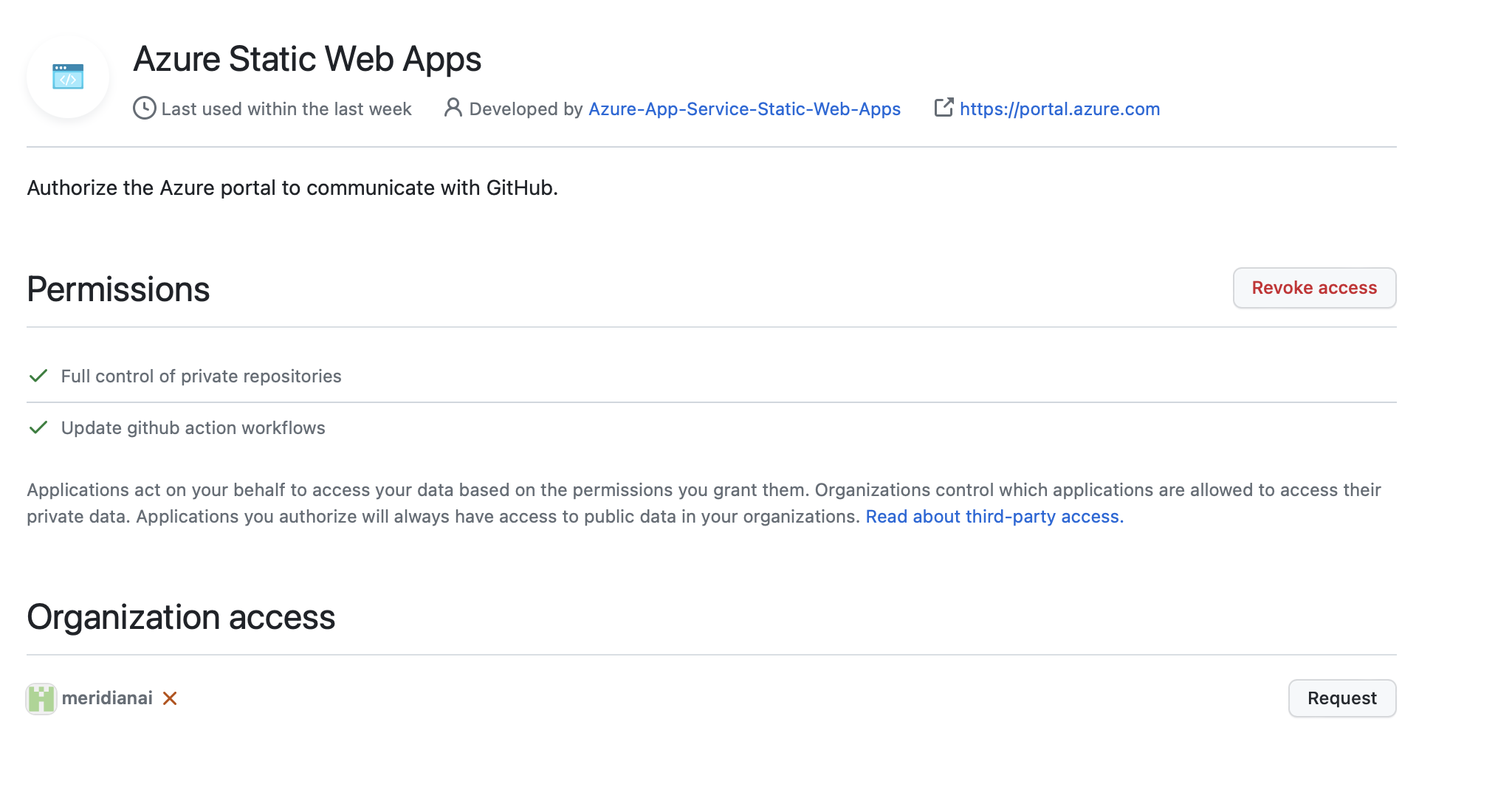 No github repositories in Azure's Static Web App - Microsoft Q&A