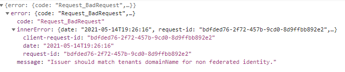 Unable to create user - Azure B2C - Microsoft Q&A