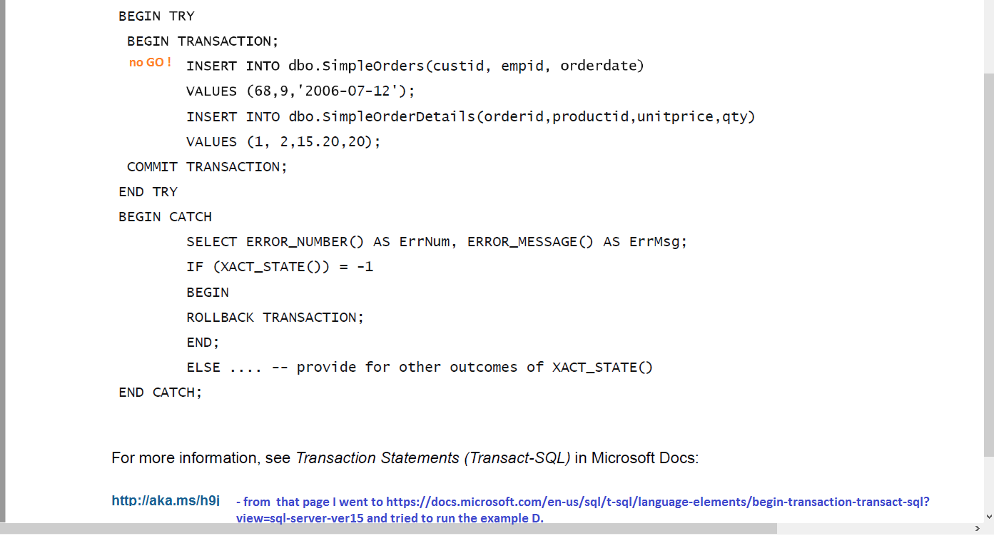 Transaction with mark - Microsoft Q&A