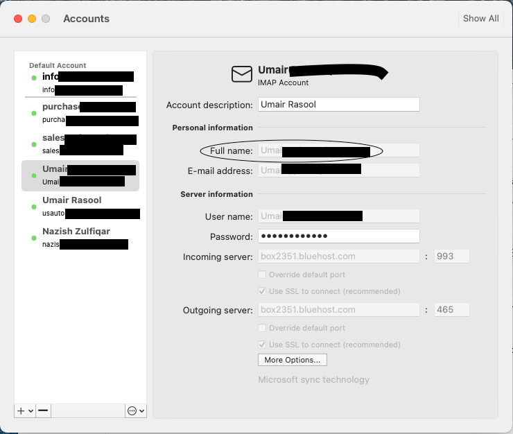 How to change Display name in Outlook on my Apple Macbook ? - Microsoft Q&A