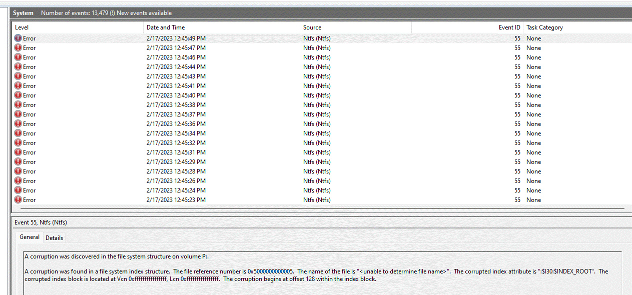 Copying large amount of files/folders between external drives fails ...