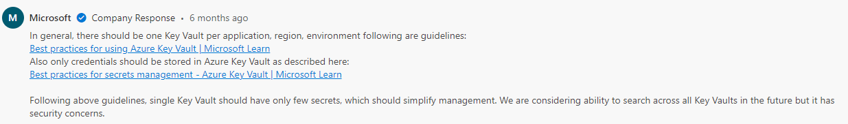 Filter secrets by tags using Azure Key Vault REST API - Microsoft Q&A