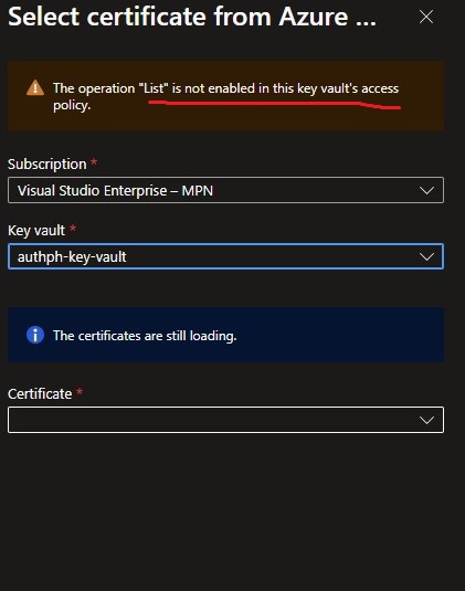 Uploading *.pfx file in Azure - Microsoft Q&A