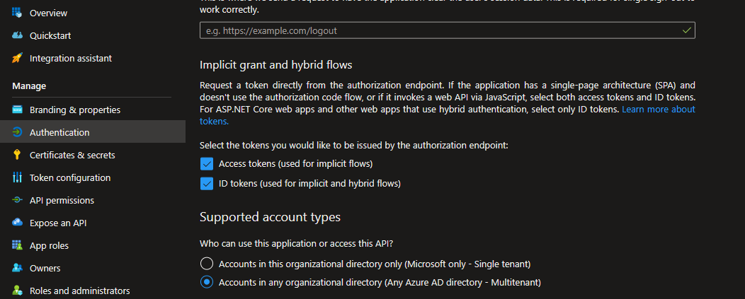 Azure B2b Authentication in Microsoft tenant not working - Microsoft Q&A