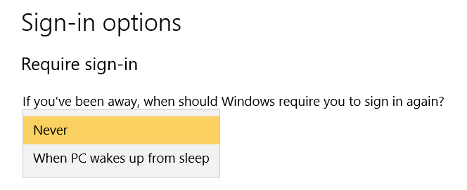 Can you automatically login after sleep on Windows 10 with a Local ...