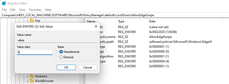 How do I permanently disable the left swipe for articles and widgets ...