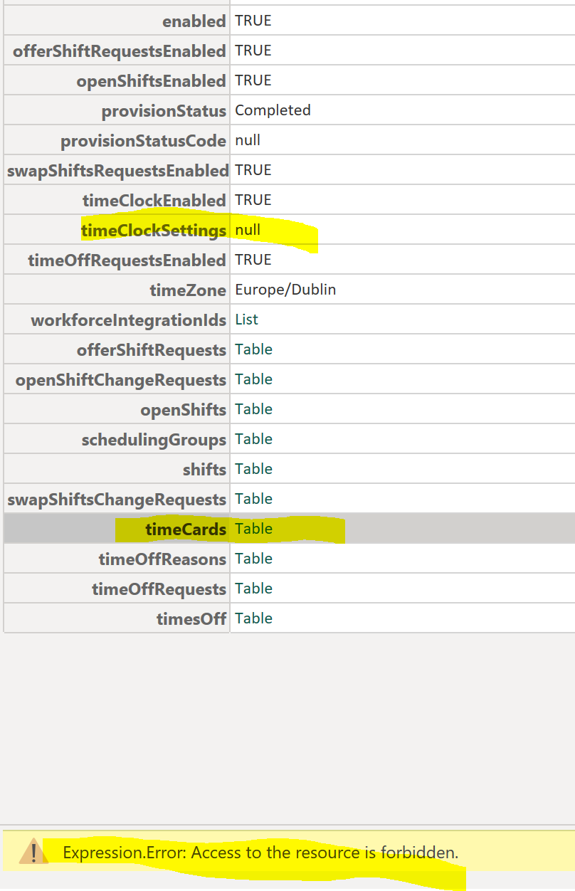 Importing Shifts from Teams/API/Graph _ Timecard Seetings - Microsoft Q&A
