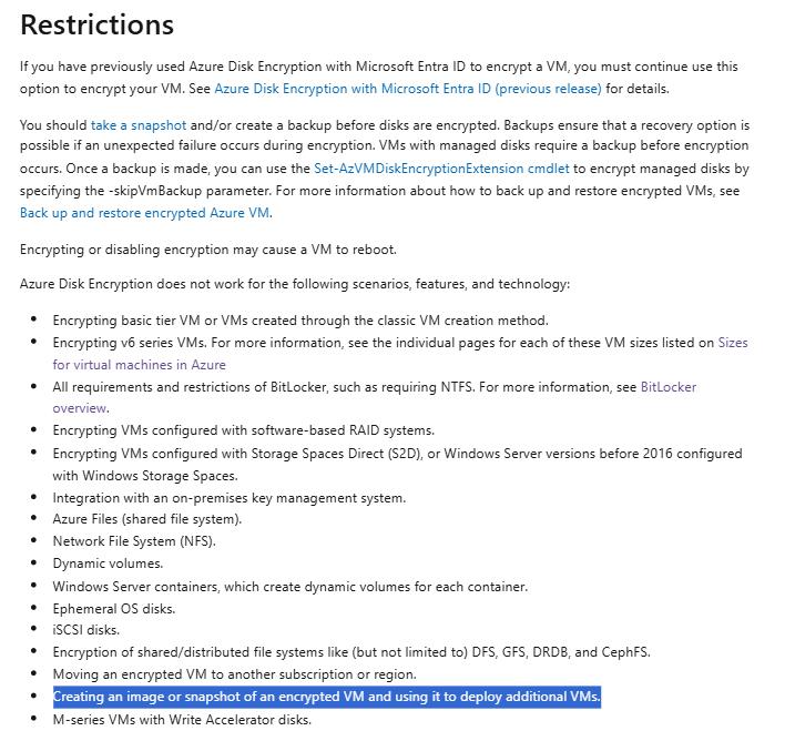 ADE is shown as enabled but Encryption settings shows otherwise doesn't show it. - Microsoft Q&A