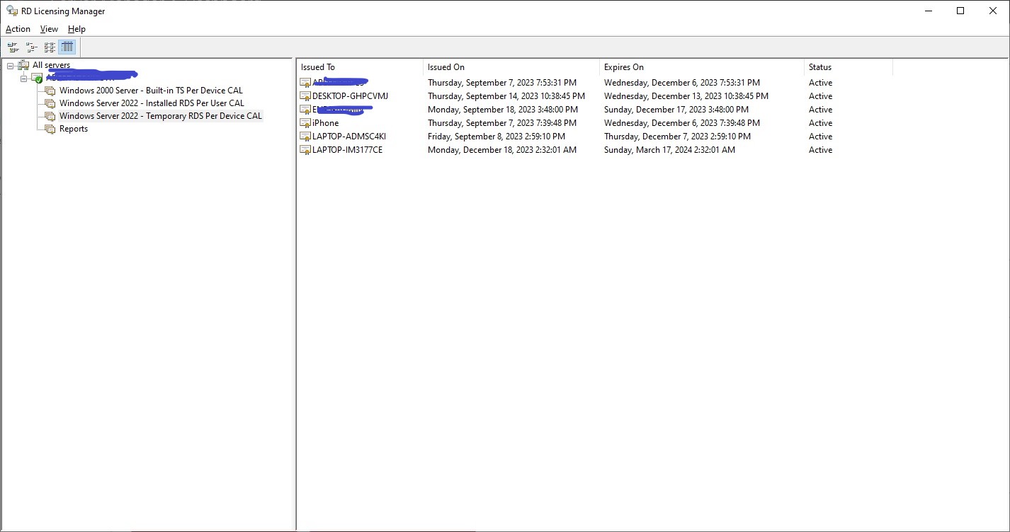 "There is a problem with your Remote Desktop license, and your session ...