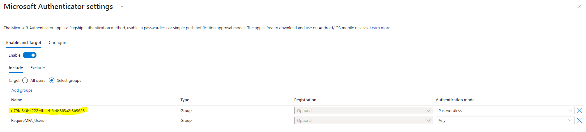 Removal Of A Deleted Group Out Of Authentication Methods Mfa Microsoft Qanda