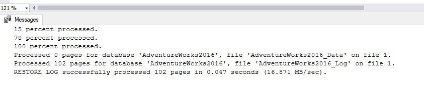 Adding detailed transaction log file application throughput information ...