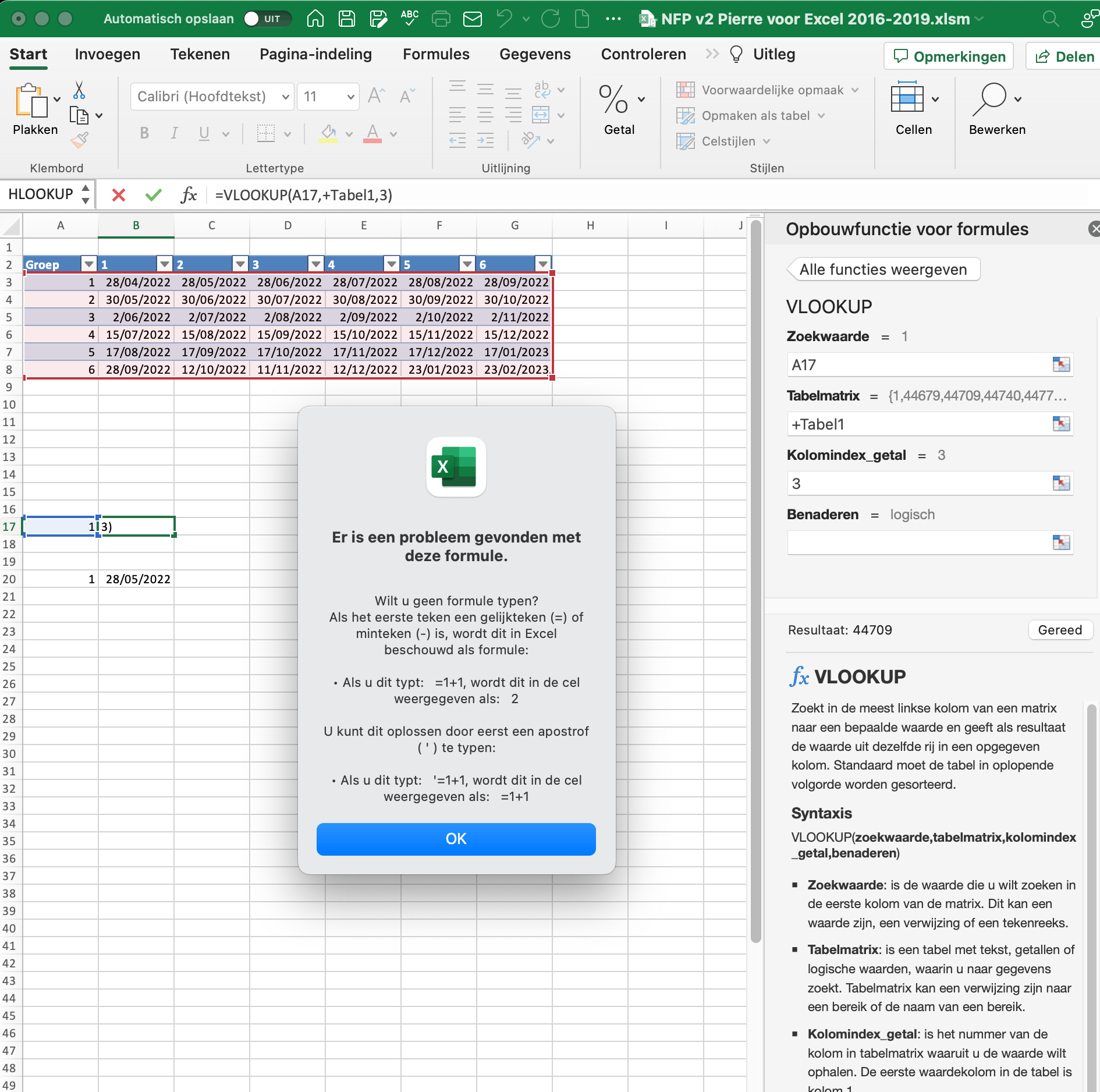 Excel Dutch formulas unknown in Dutch version, English formulas known ...