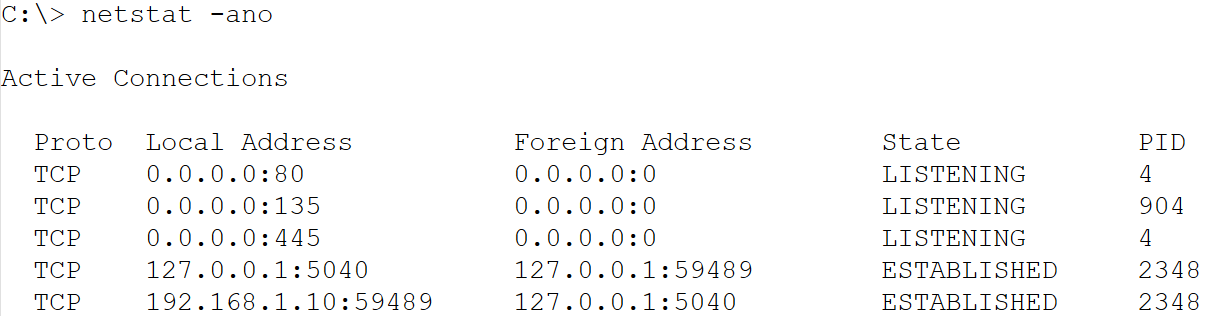 Netstat scan - Microsoft Q&A