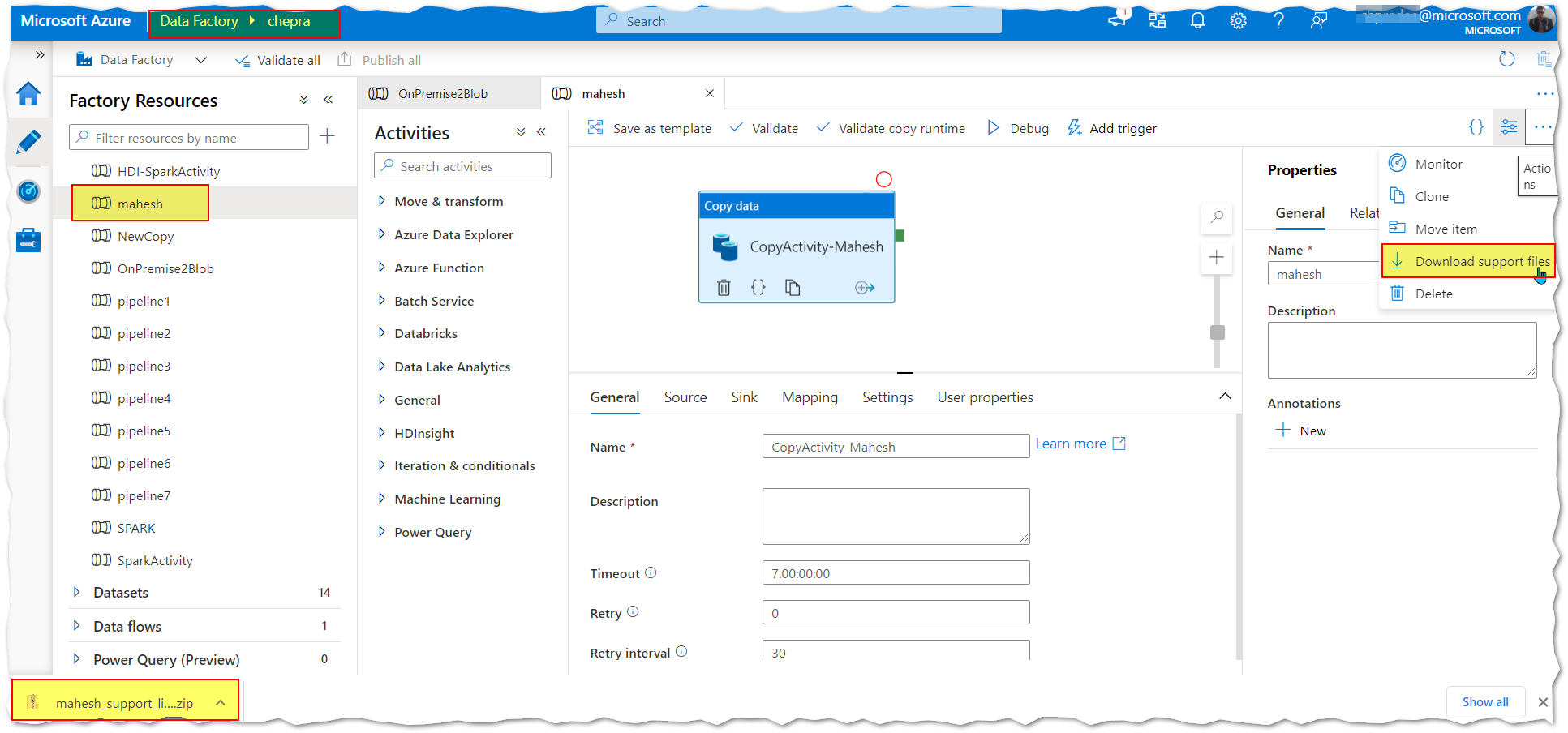 Azure Data Factory V2 Arm Template To Synpase Data Integration Without 2694