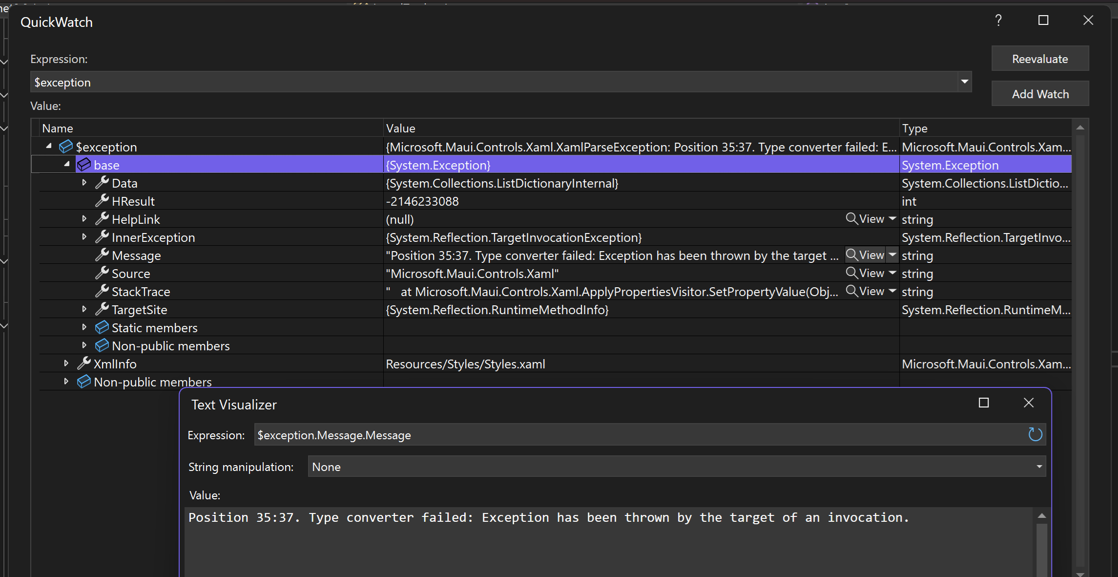 getting error when use colors xml key inside styles.xml - Microsoft Q&A