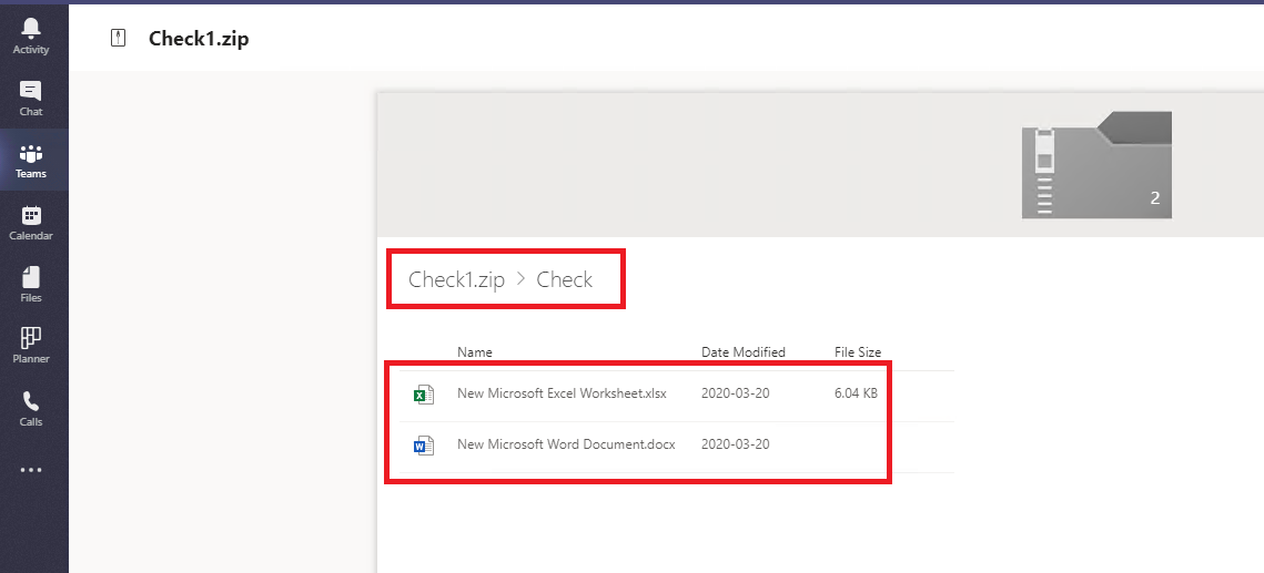 unzipping folders in channels - Microsoft Q&A