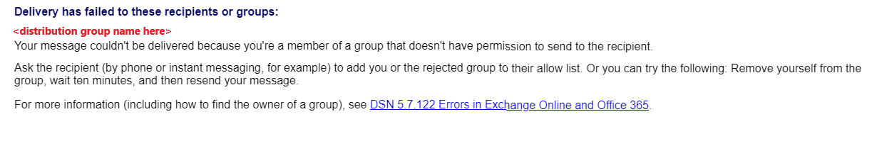 Internal-organisation mail being rejected - Microsoft Q&A