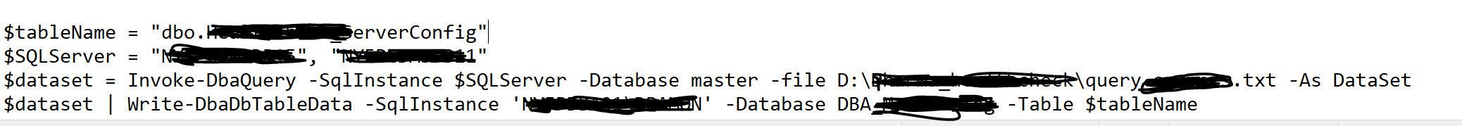 Error when include more than one server .Write-dbadbtabledata dbatools - Microsoft Q&A