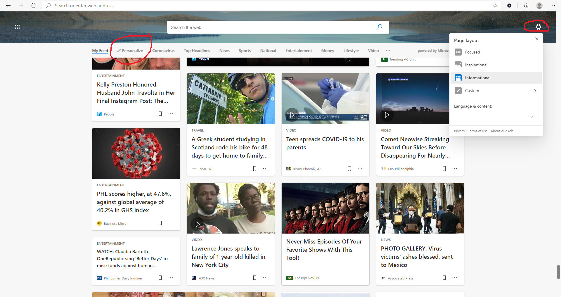 how do I customize the "top sites" in Edge home page? - Microsoft Q&A