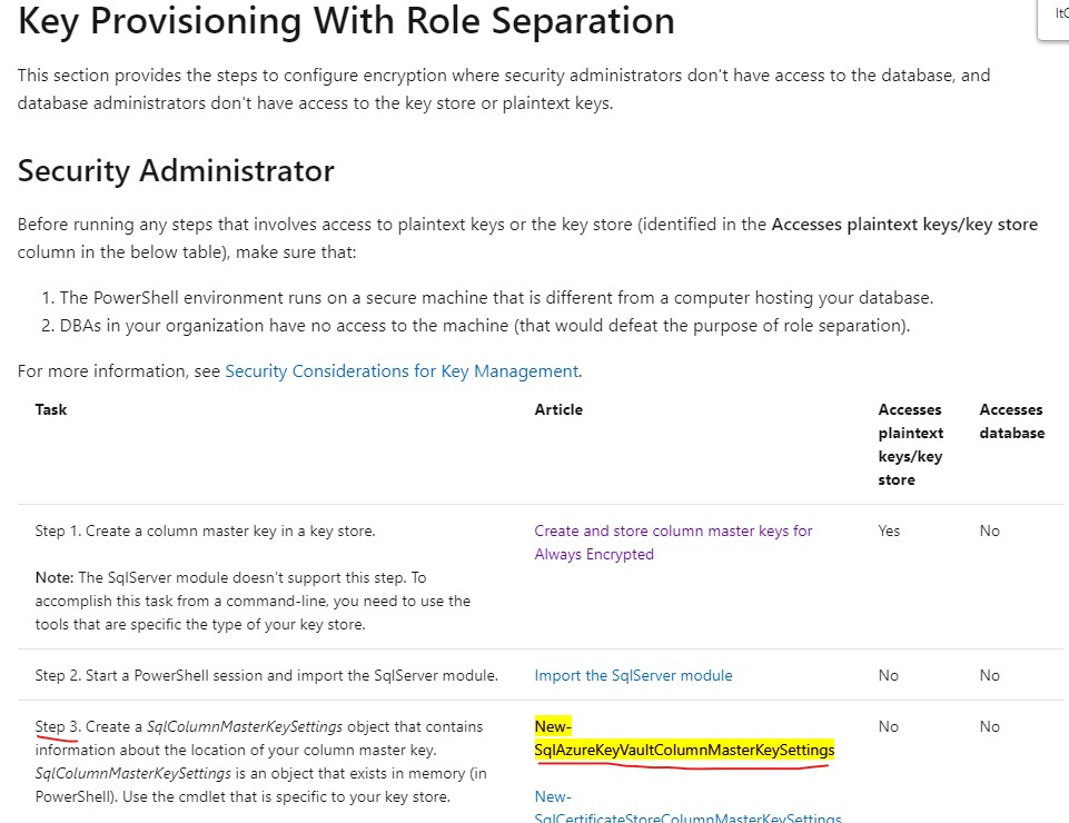 New-SqlColumnEncryptionKeyEncryptedValue sample with Azure (Key Vault ...